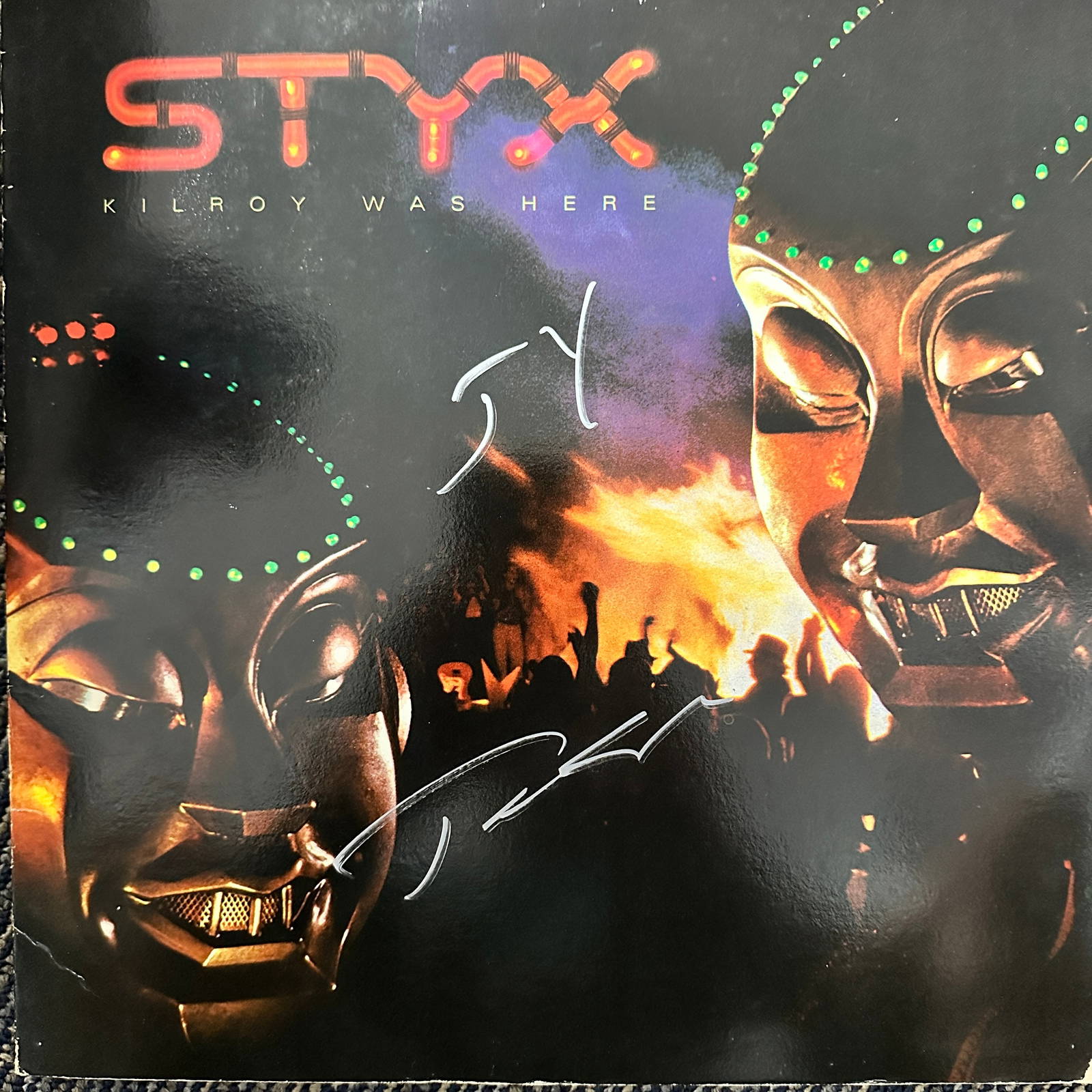 Styx Tommy Shaw Jy Autographed Album Auction