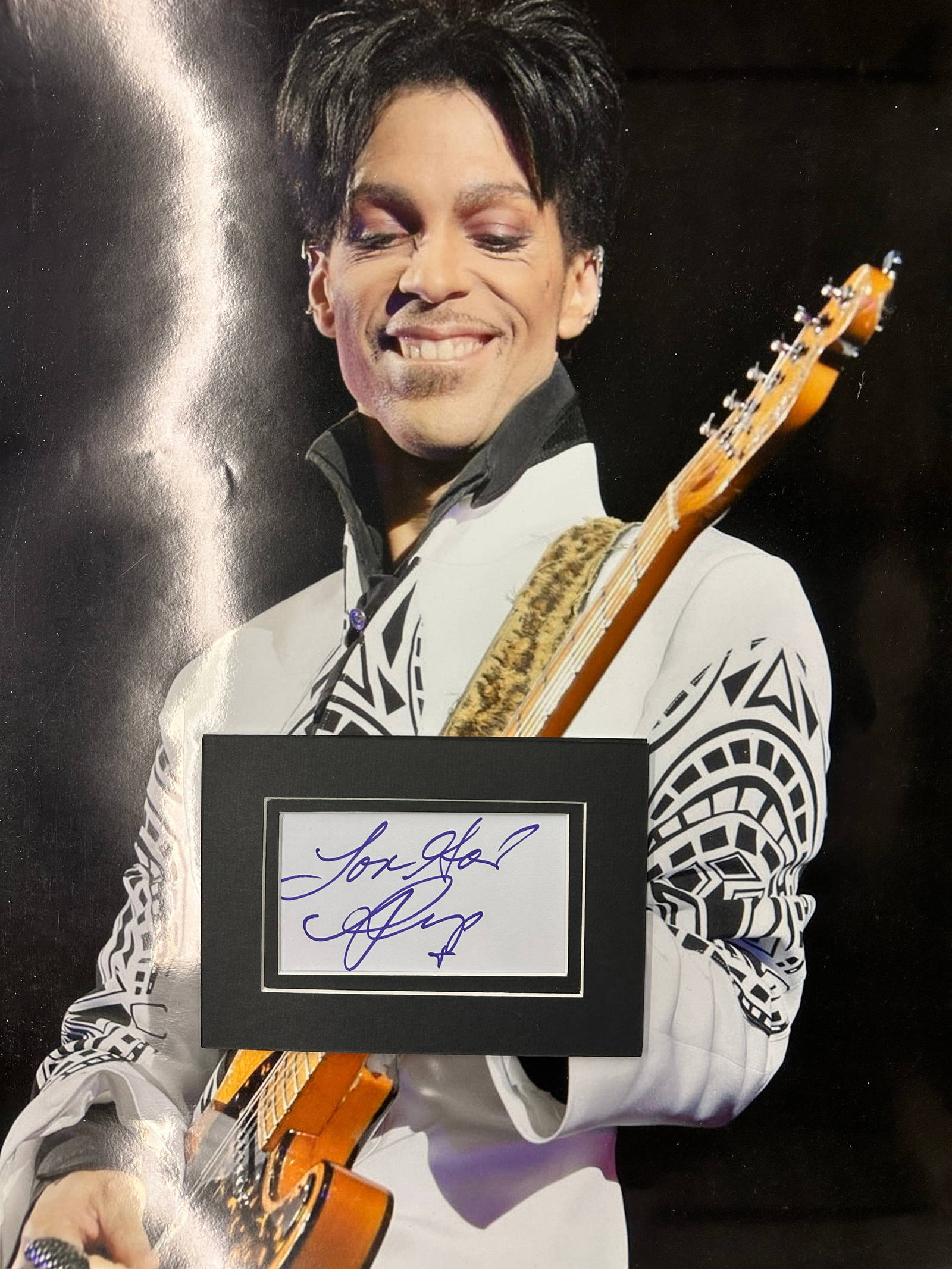 Prince Autographed Display Auction