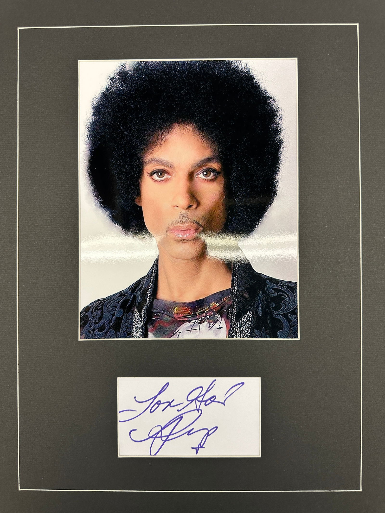 Prince Autographed Display Auction
