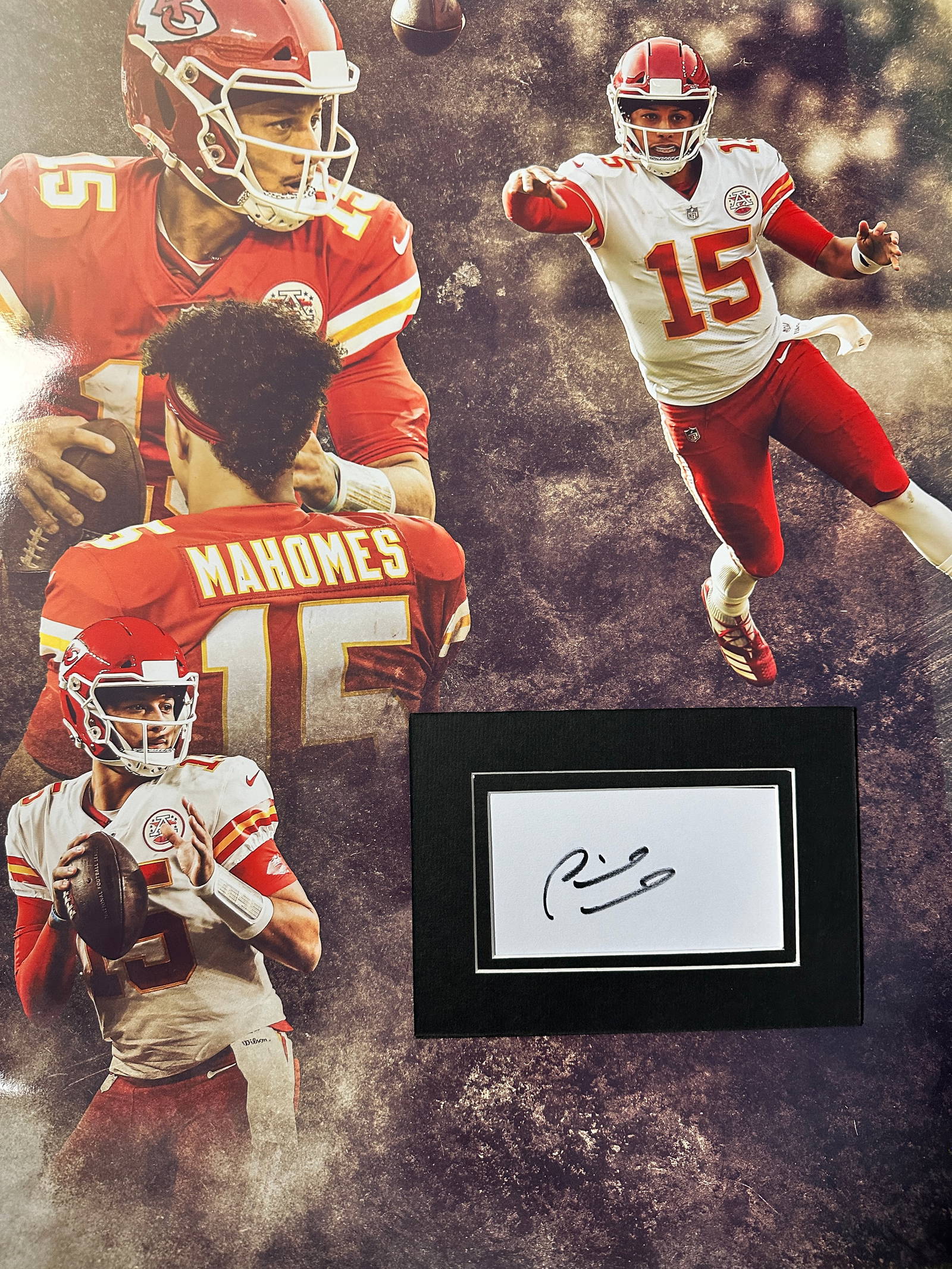 Patrick Mahomes Autographed Display Auction