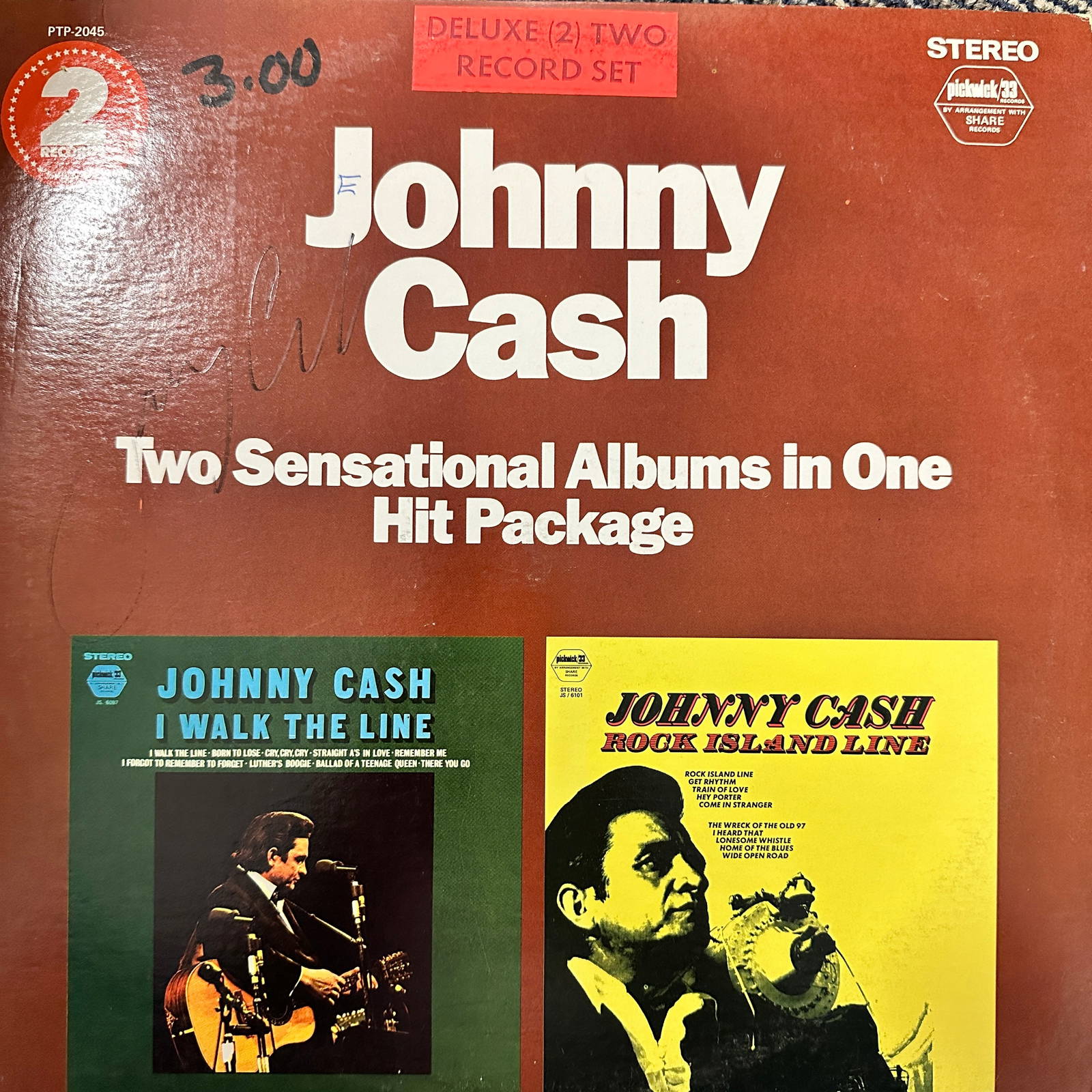 Johnny Cash Autographed Album Auction