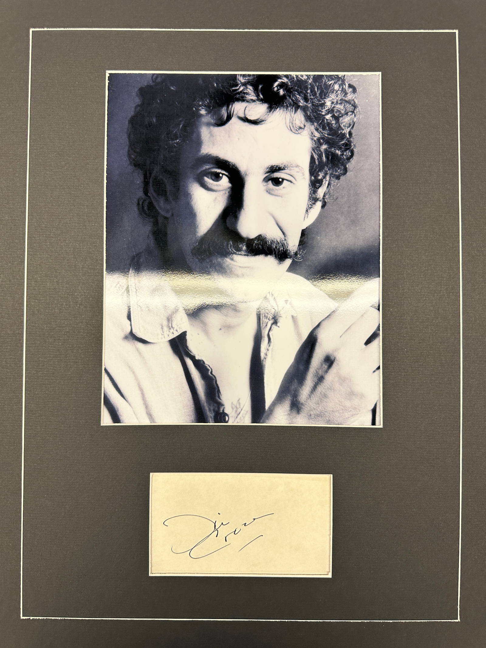 Jim Croce Autographed Display Auction
