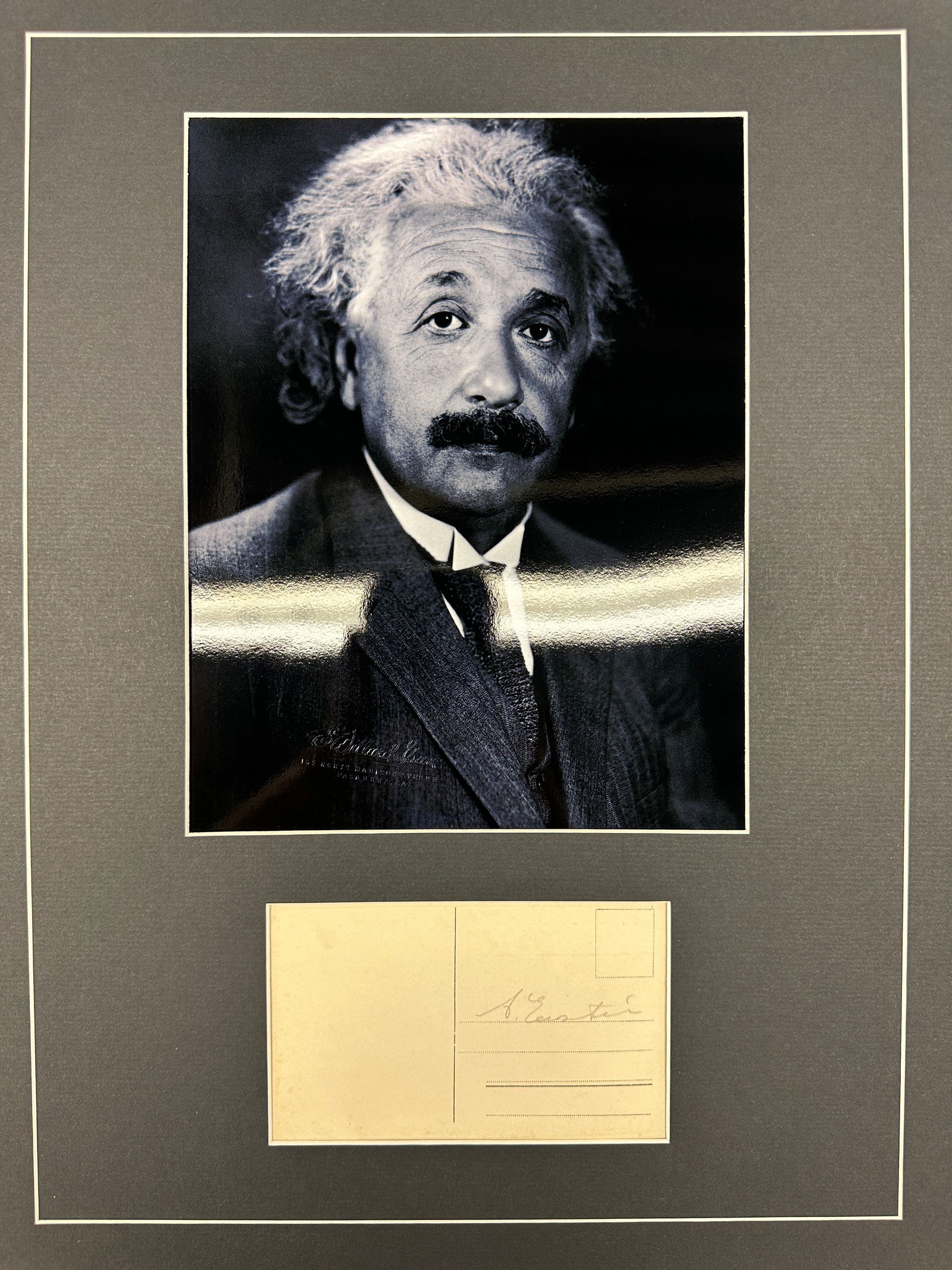 Albert Einstein Autograph Display Auction