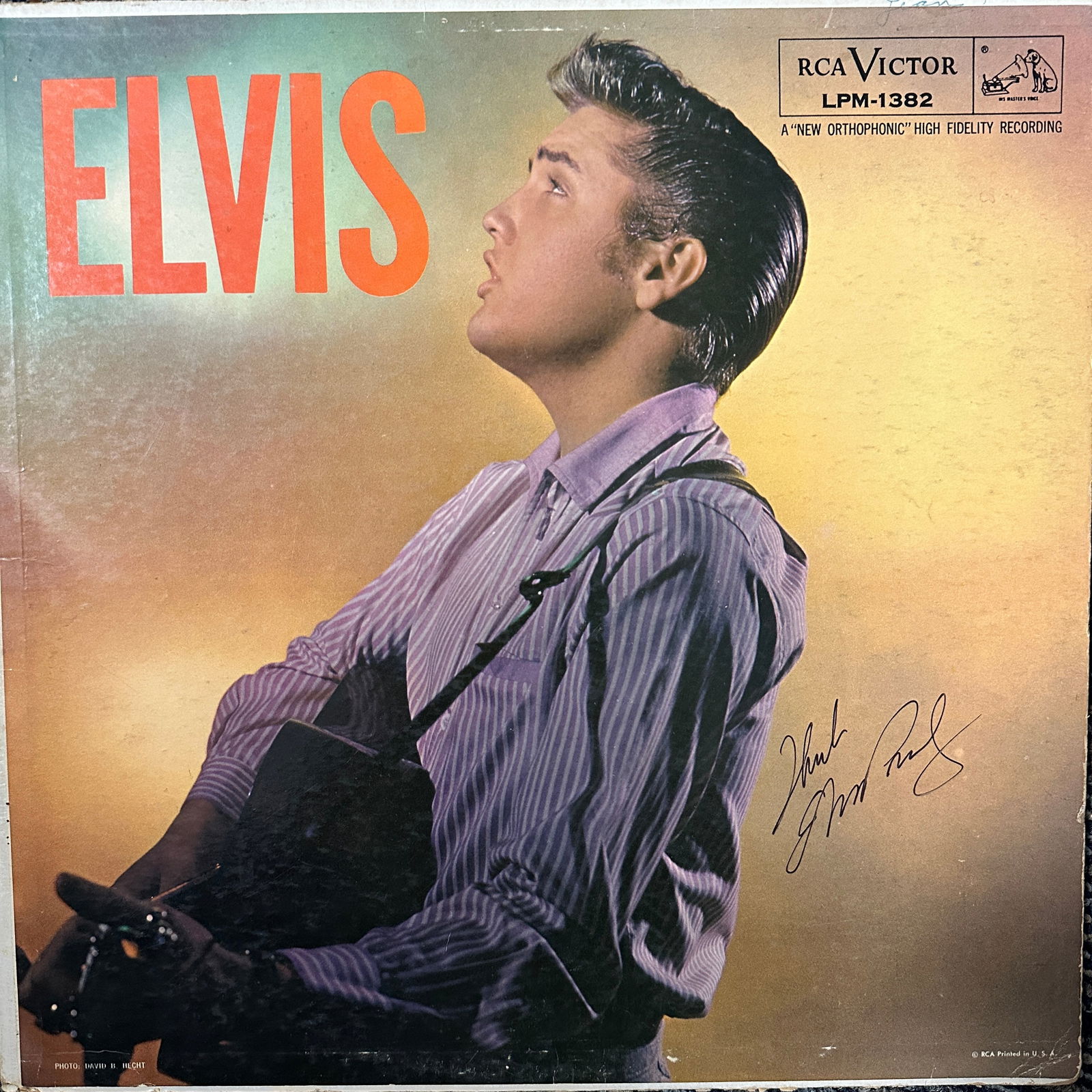 Elvis Presley Autographed Album Auction