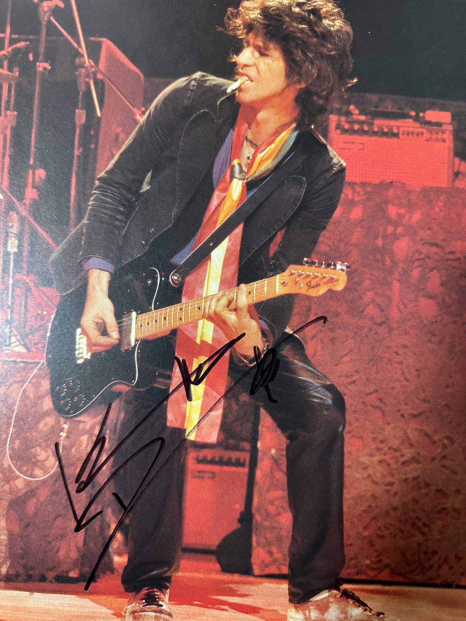 Keith Richards Autographed Photo Auction