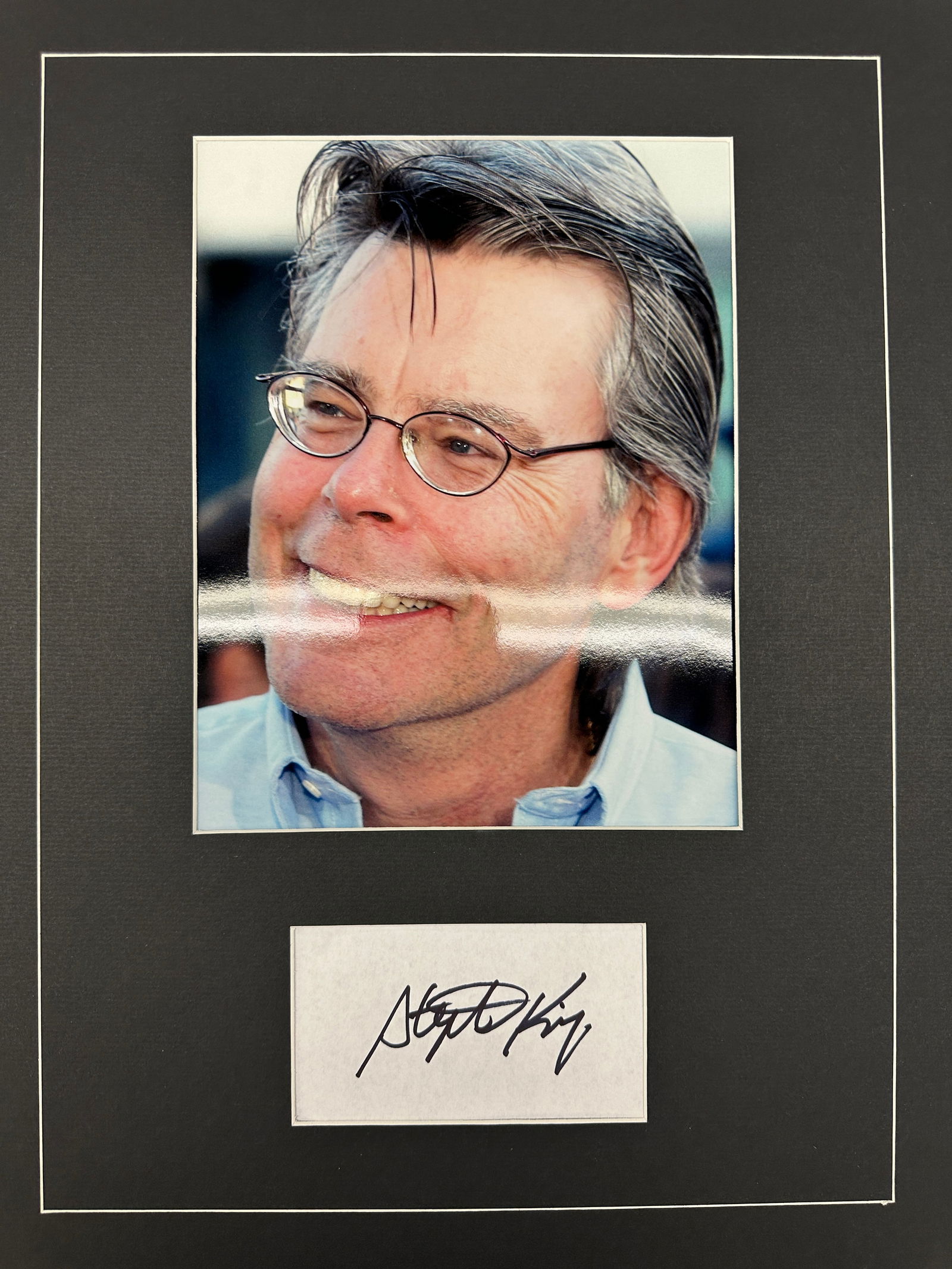 Stephen King Autographed Display Auction