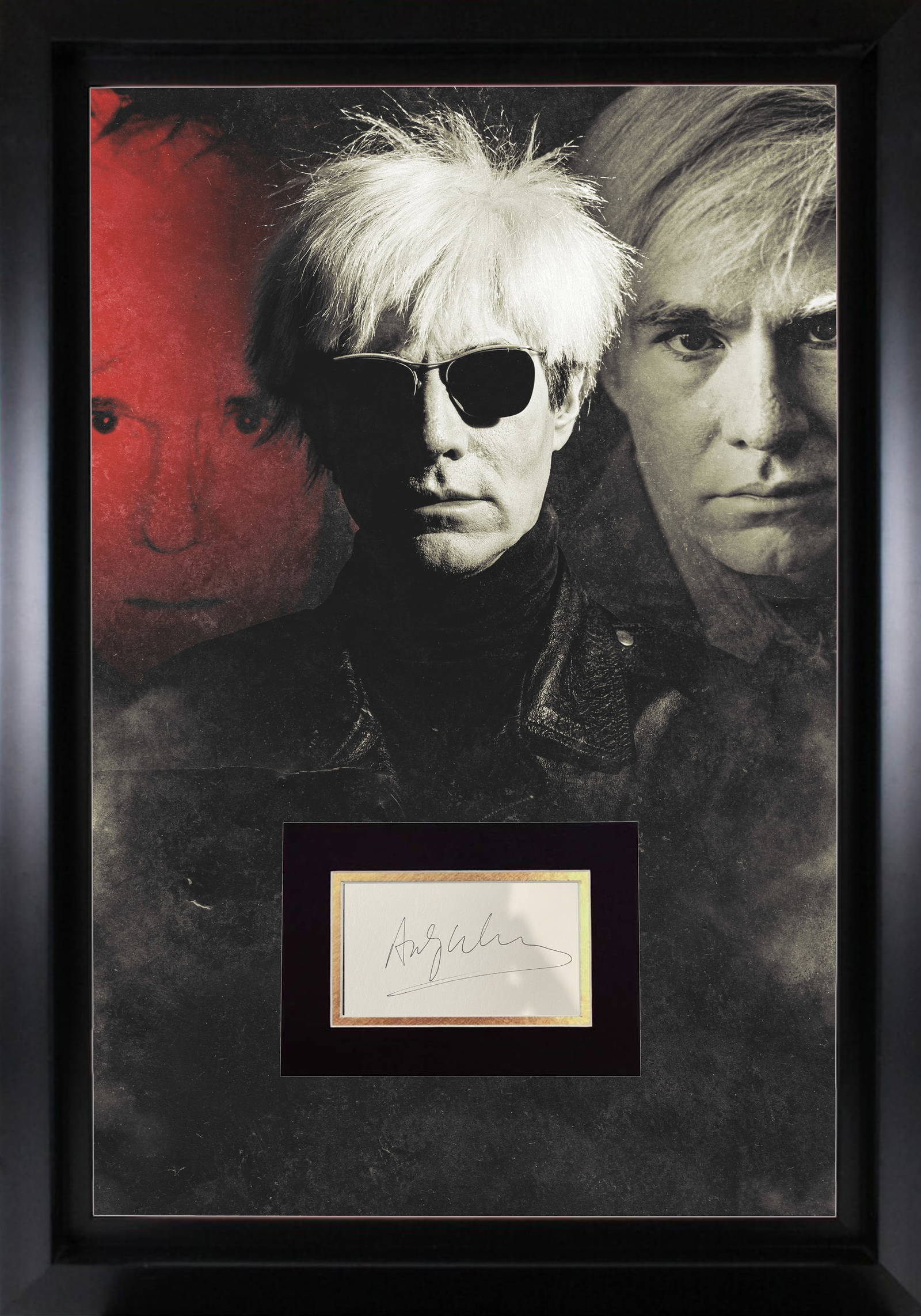 Andy Warhol Autograph Display Auction