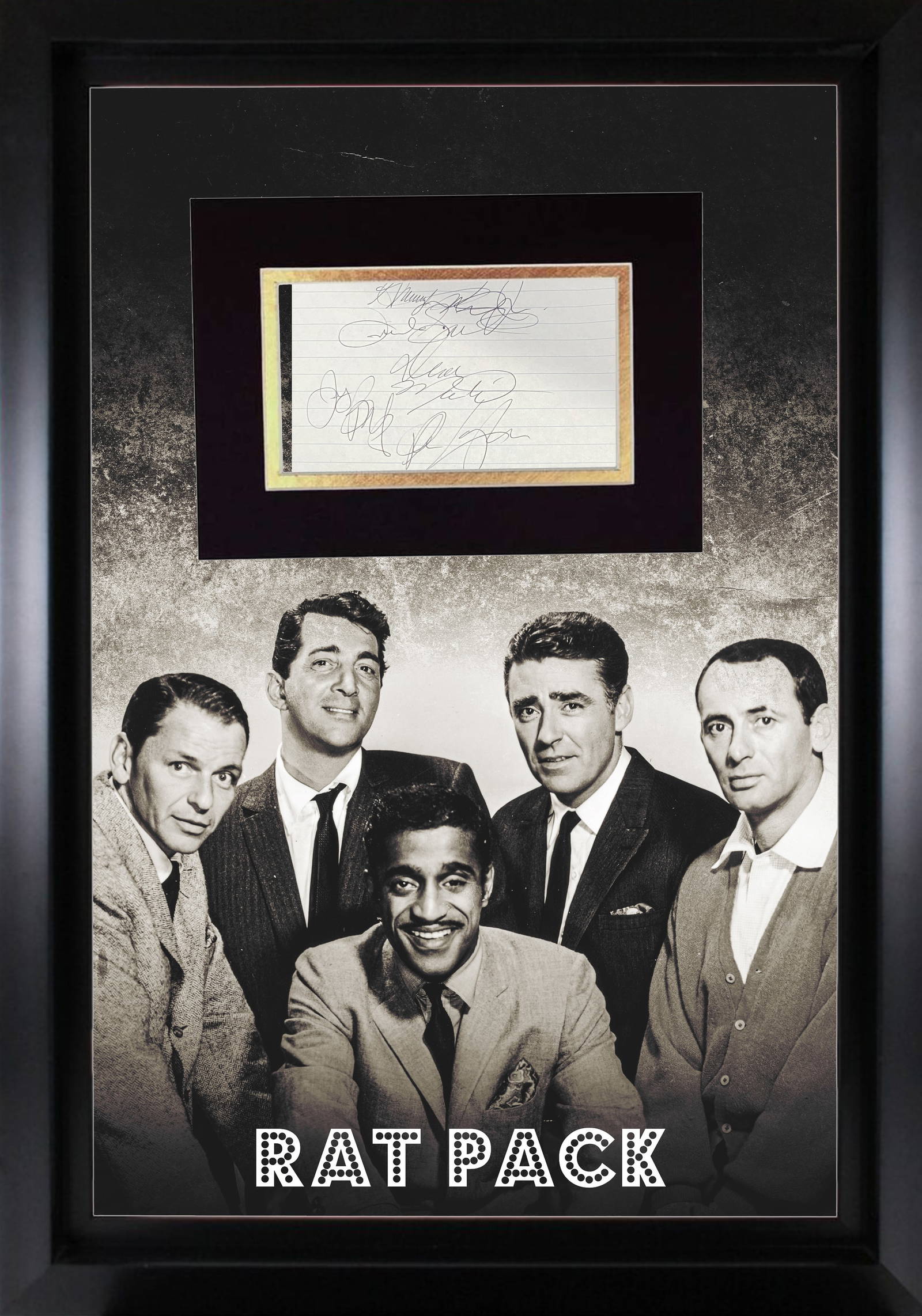 The Rat Pack Autograph Display Auction