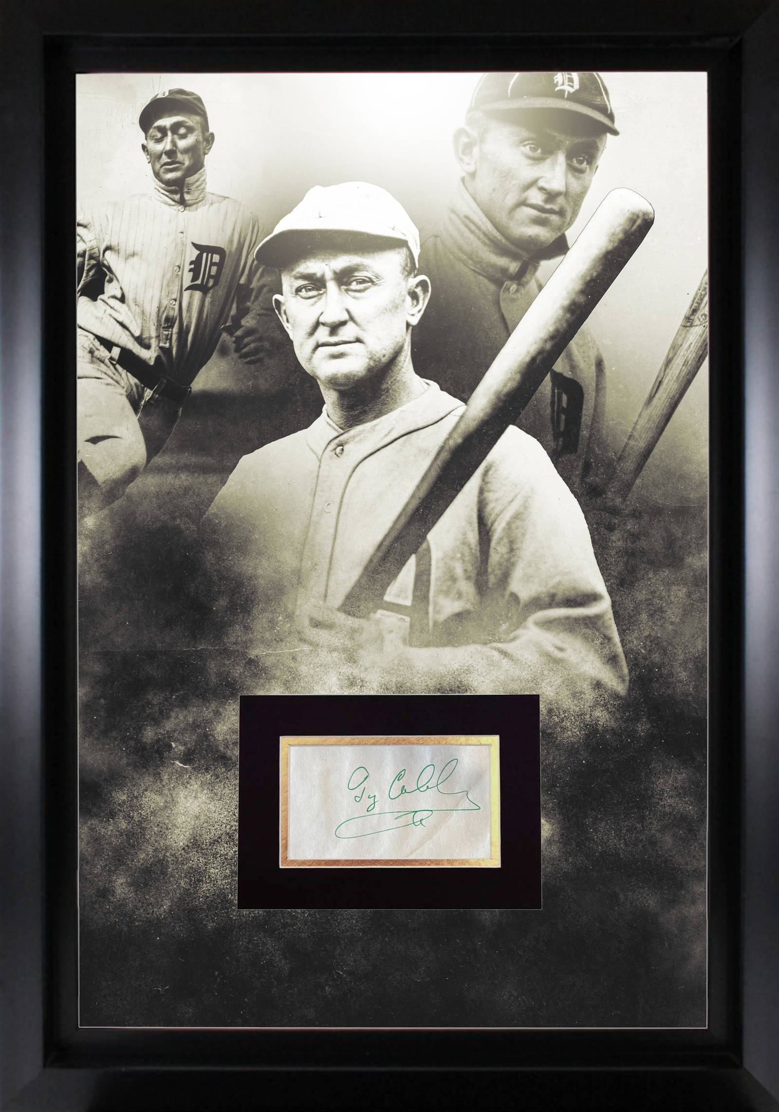 Ty Cobb Autograph Display Auction