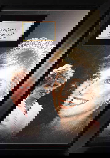 Princess Diana Autograph Display