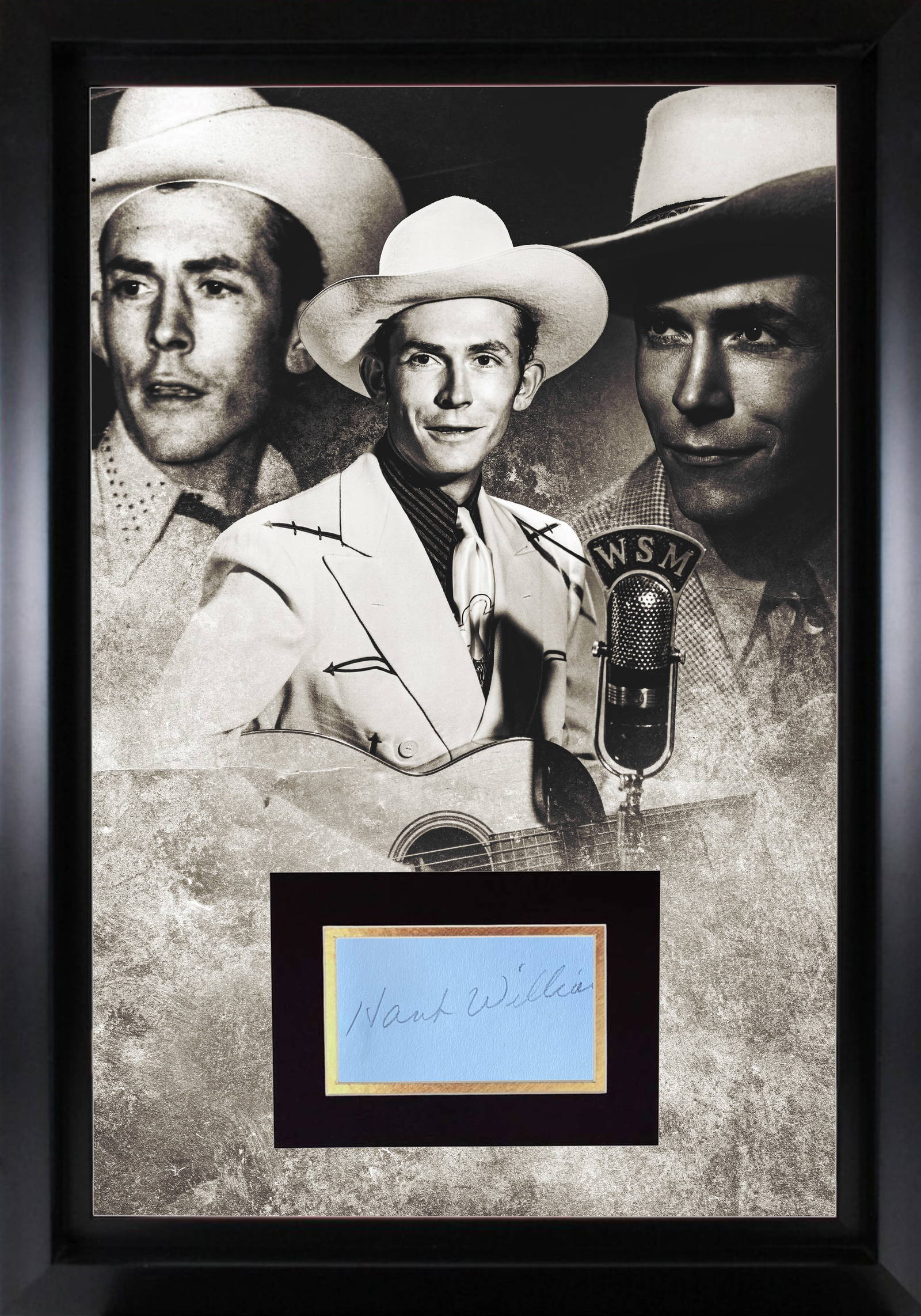 Hank Williams Autograph Display Auction