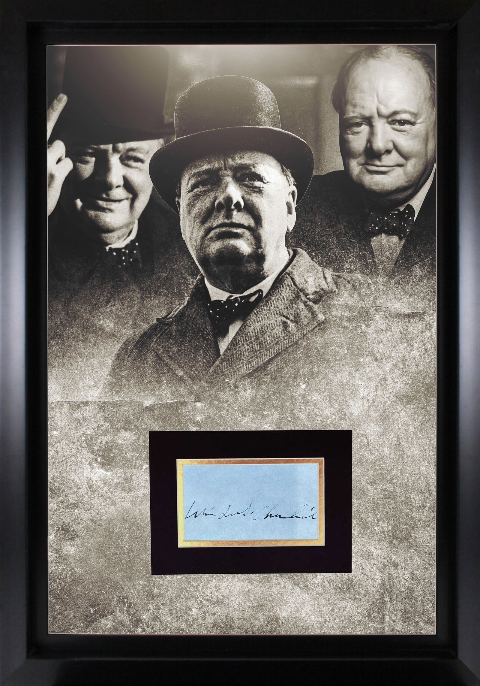 Winston Churchill Autograph Display Auction