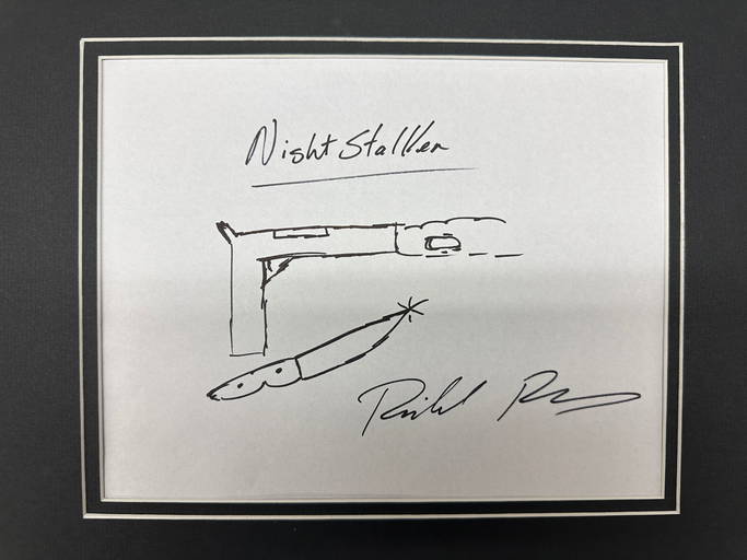 Richard Ramirez Autographed Hand Drawn Sketch