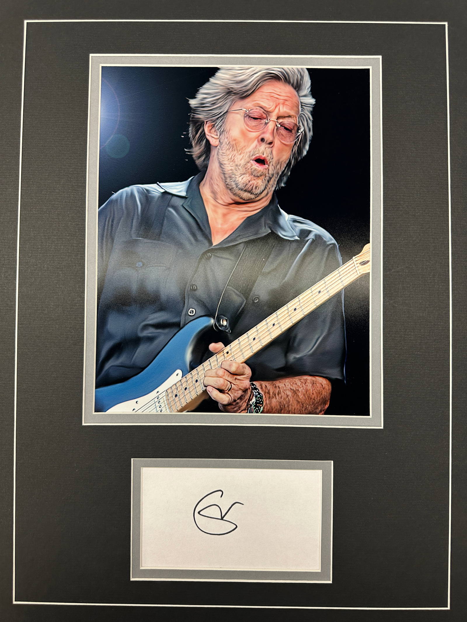 Eric Clapton Autograph Display Auction