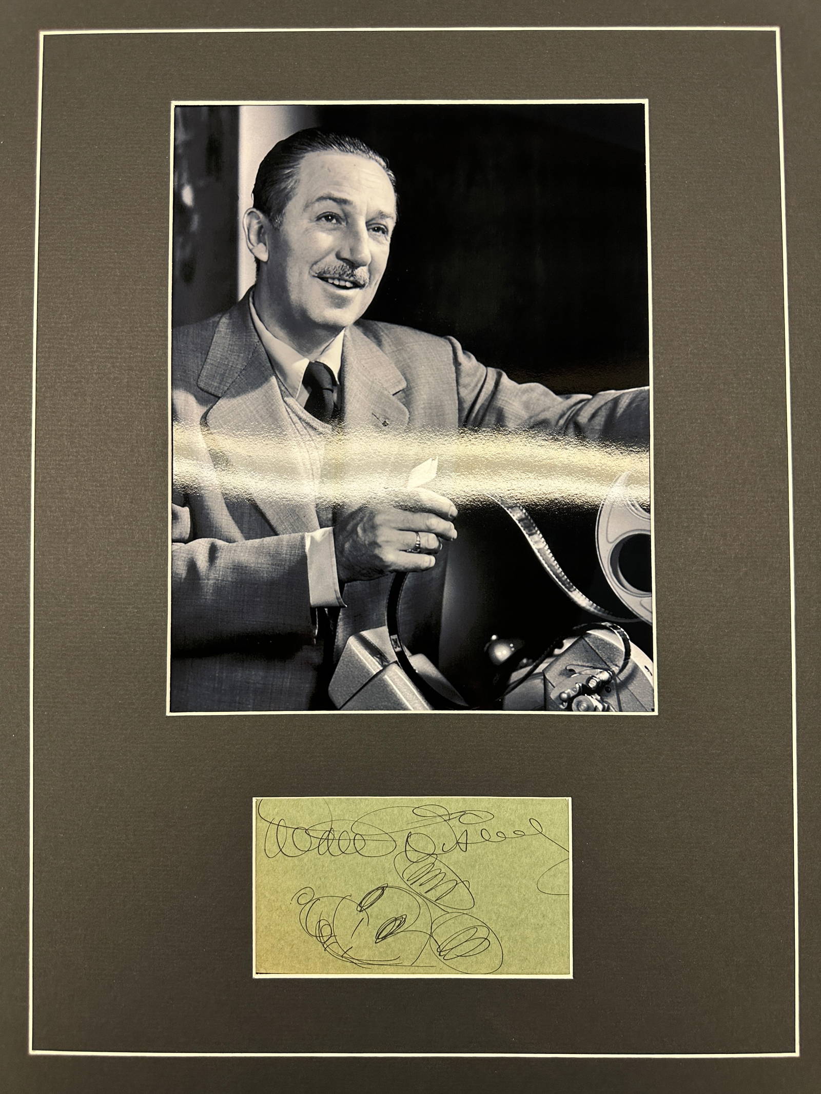 Walt Disney Autograph Display Auction