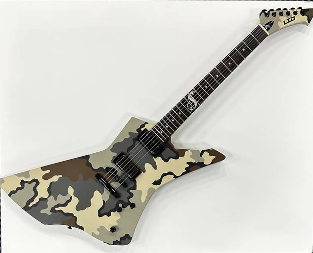 Ltd James Hetfield Camo Snakebyte Guitar W/case