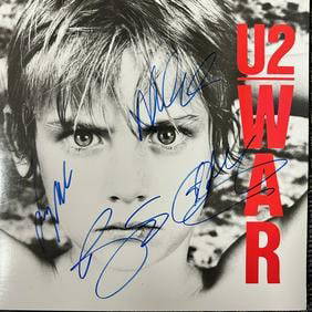 U2 Autographed Album Bono Edge Larry Adam Auction