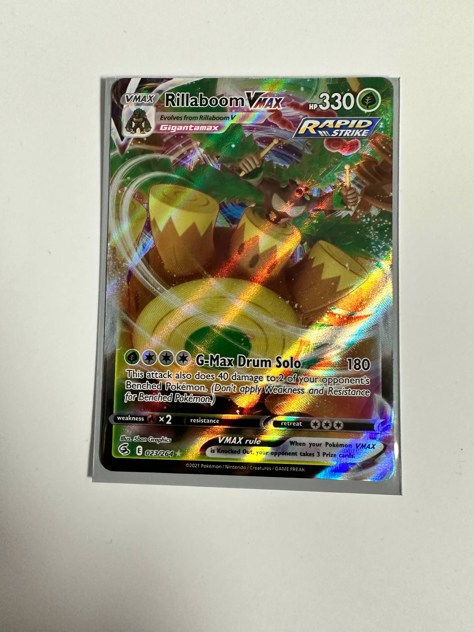Rillaboom Vmax Pokemon Card Auction