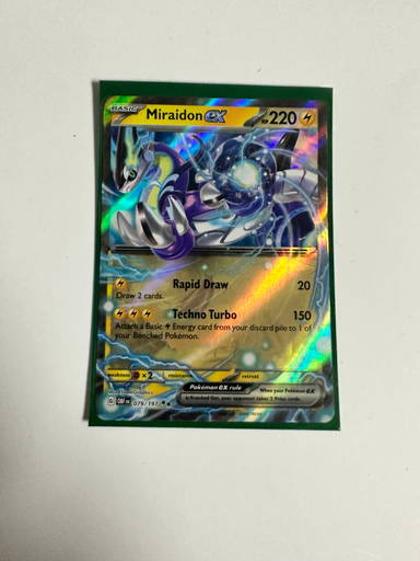 Miraidon Ex Pokemon Card