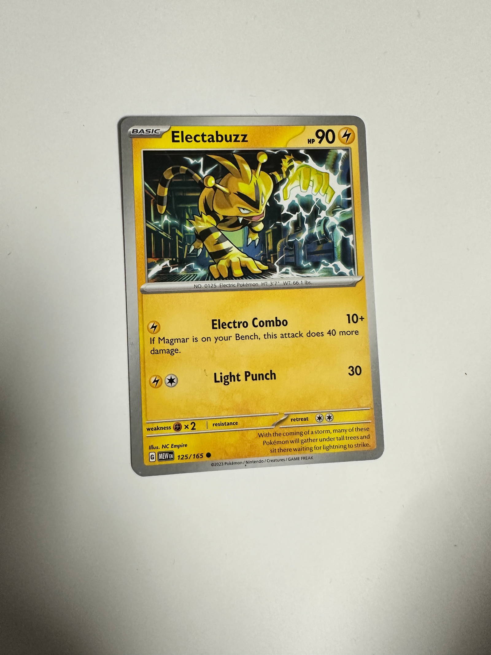 Electabuzz Pokemon Card Auction