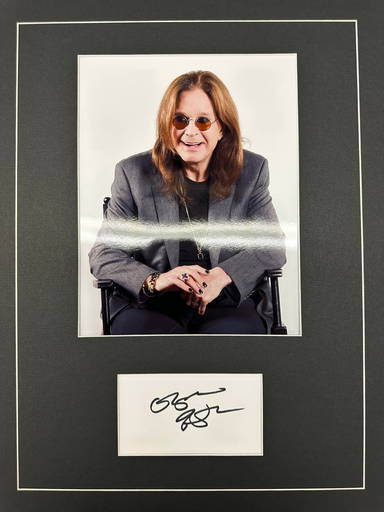 Ozzy Osbourne Autographed Display