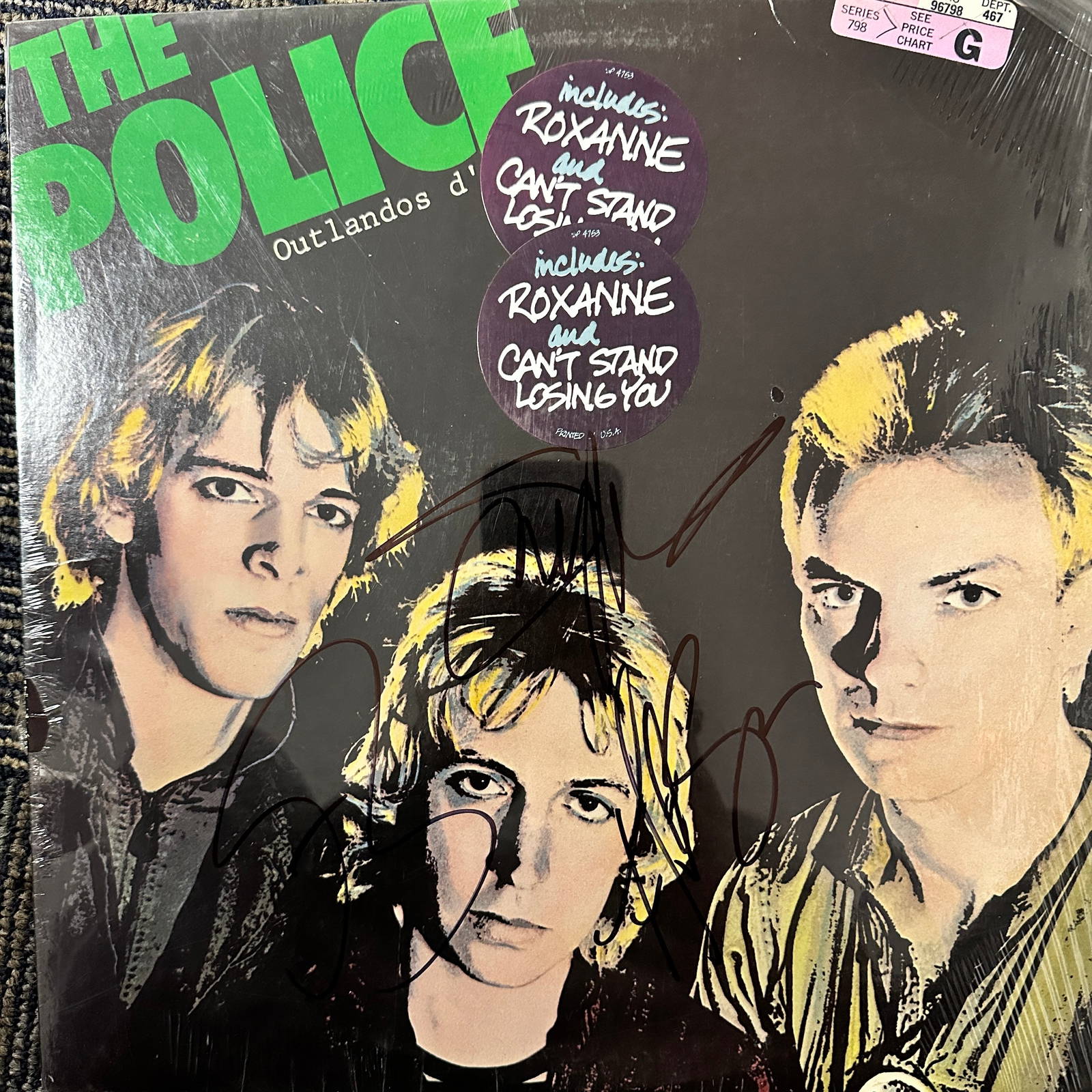 The Police Autographed Album All 3 Auction