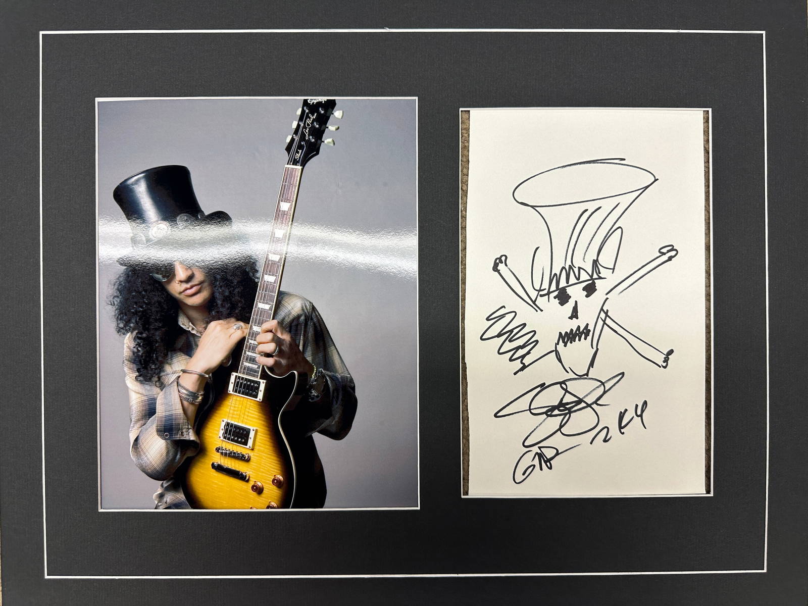 Slash Autograph Display Auction