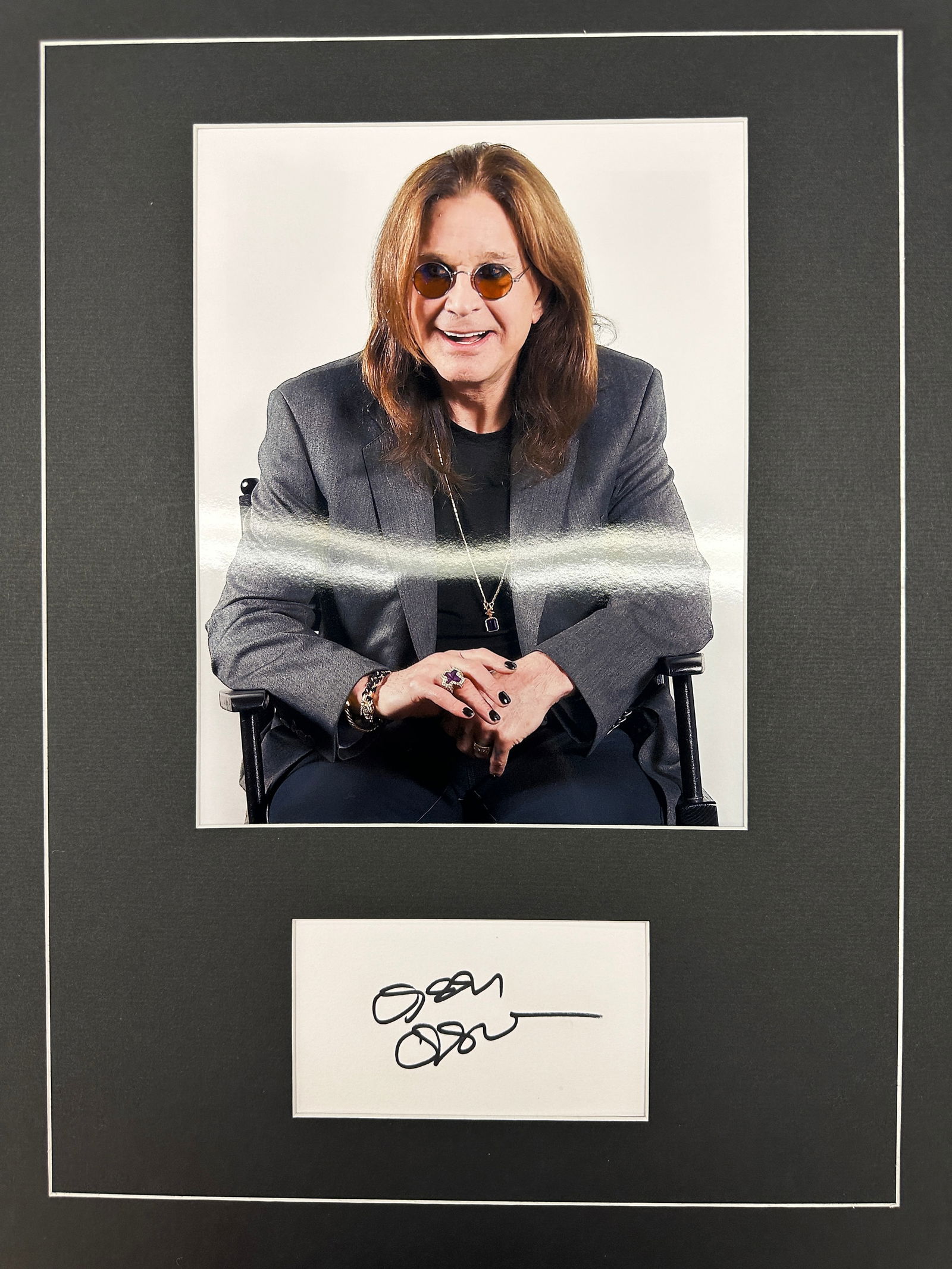 Ozzy Osbourne Autograph Display