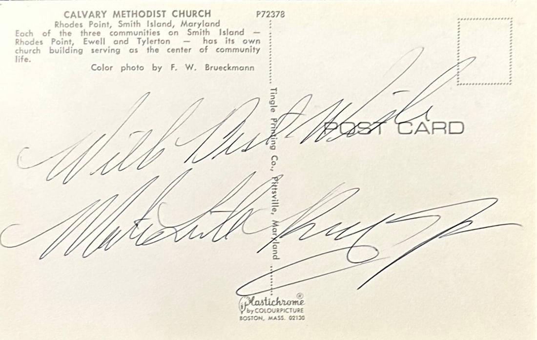 Martin Luther King Jr Autographed Postcard Auction
