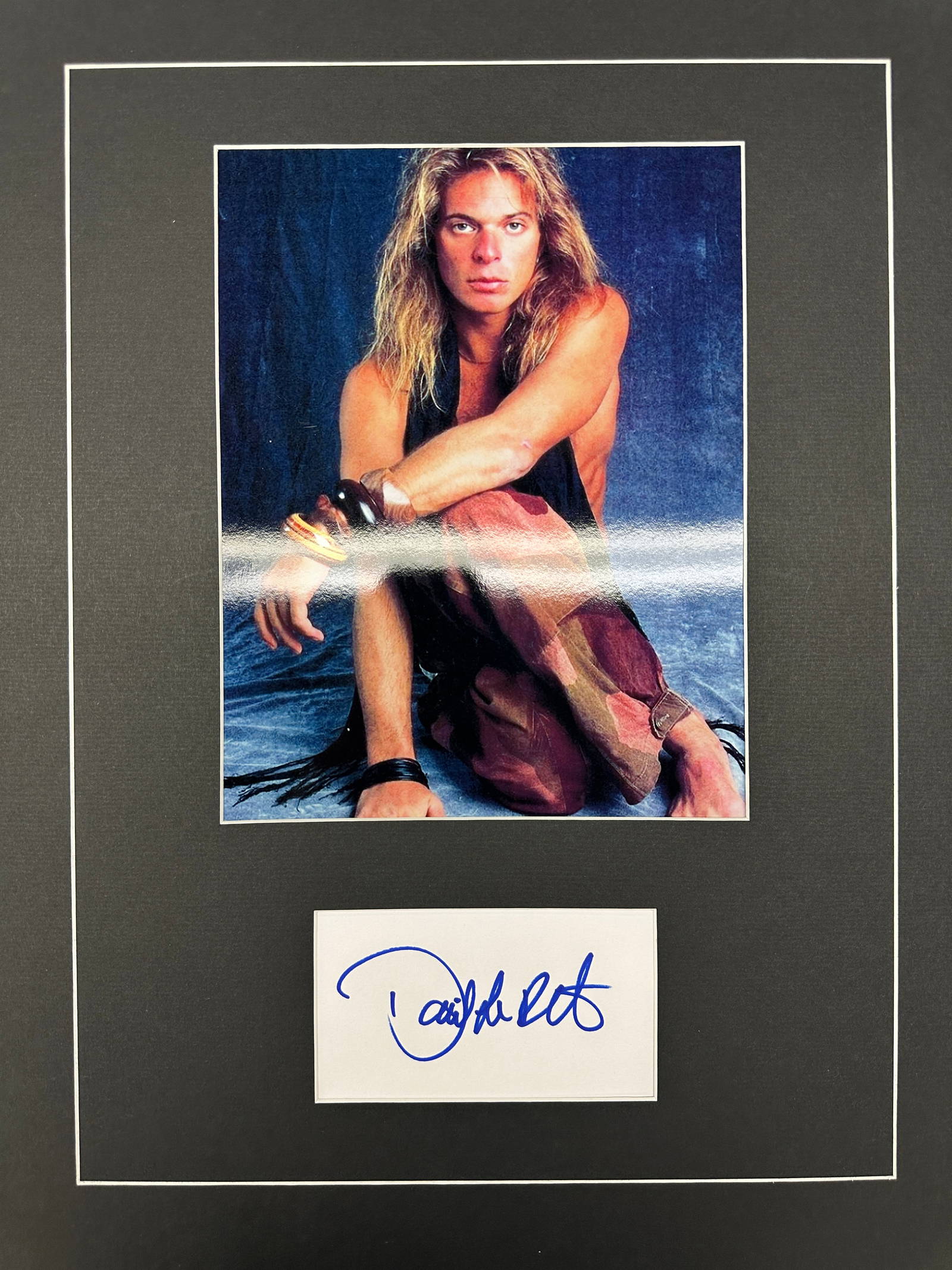 David Lee Roth Autograph Display Auction