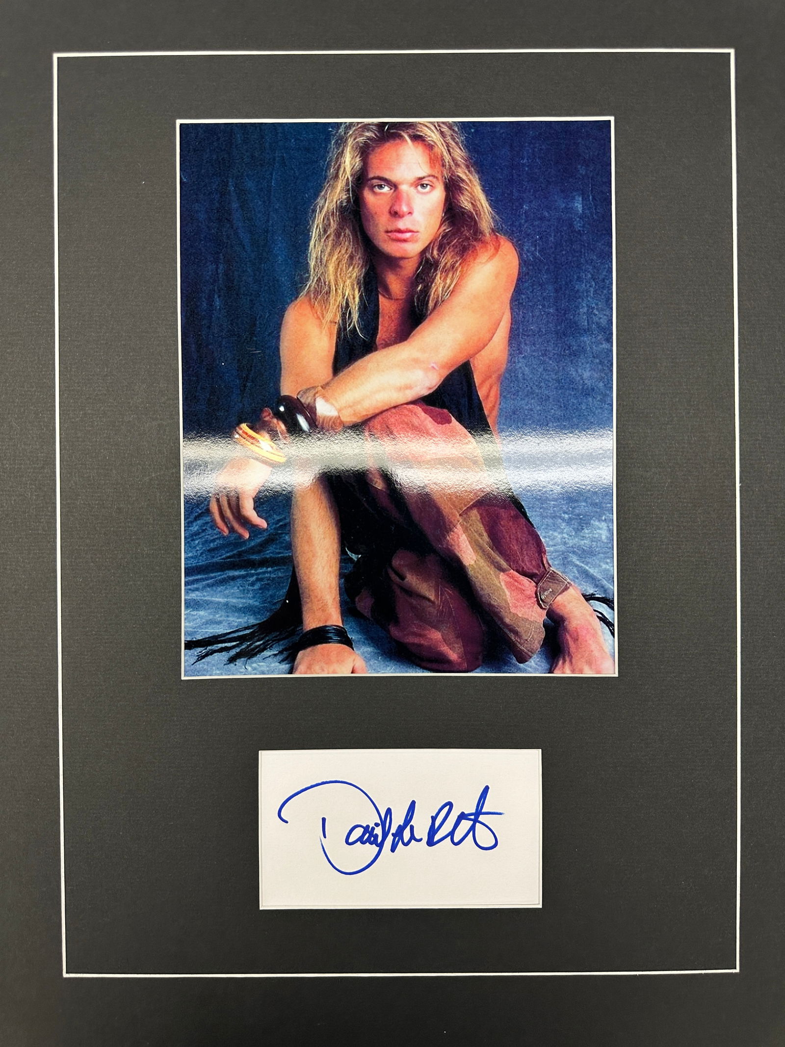 David Lee Roth Autograph Display Auction