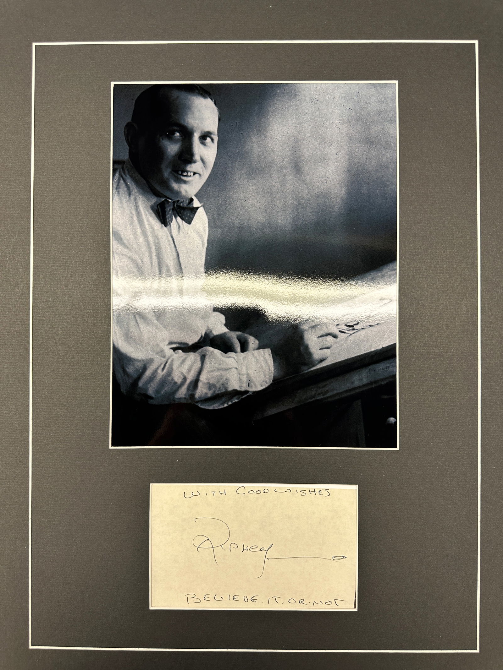 Robert Ripley Autograph Display