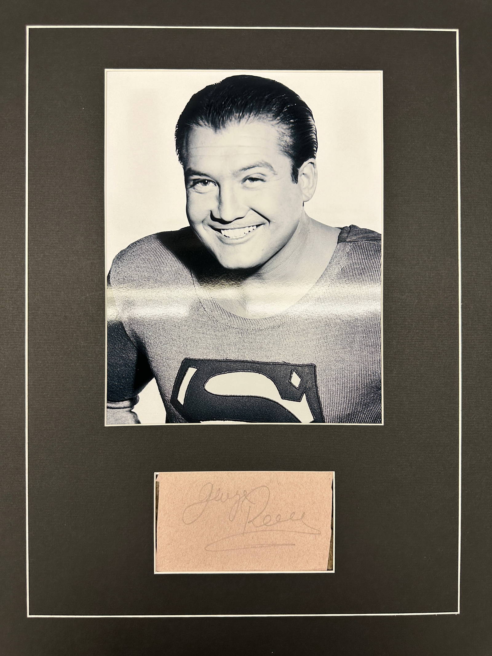 George Reeves Autograph Display Auction