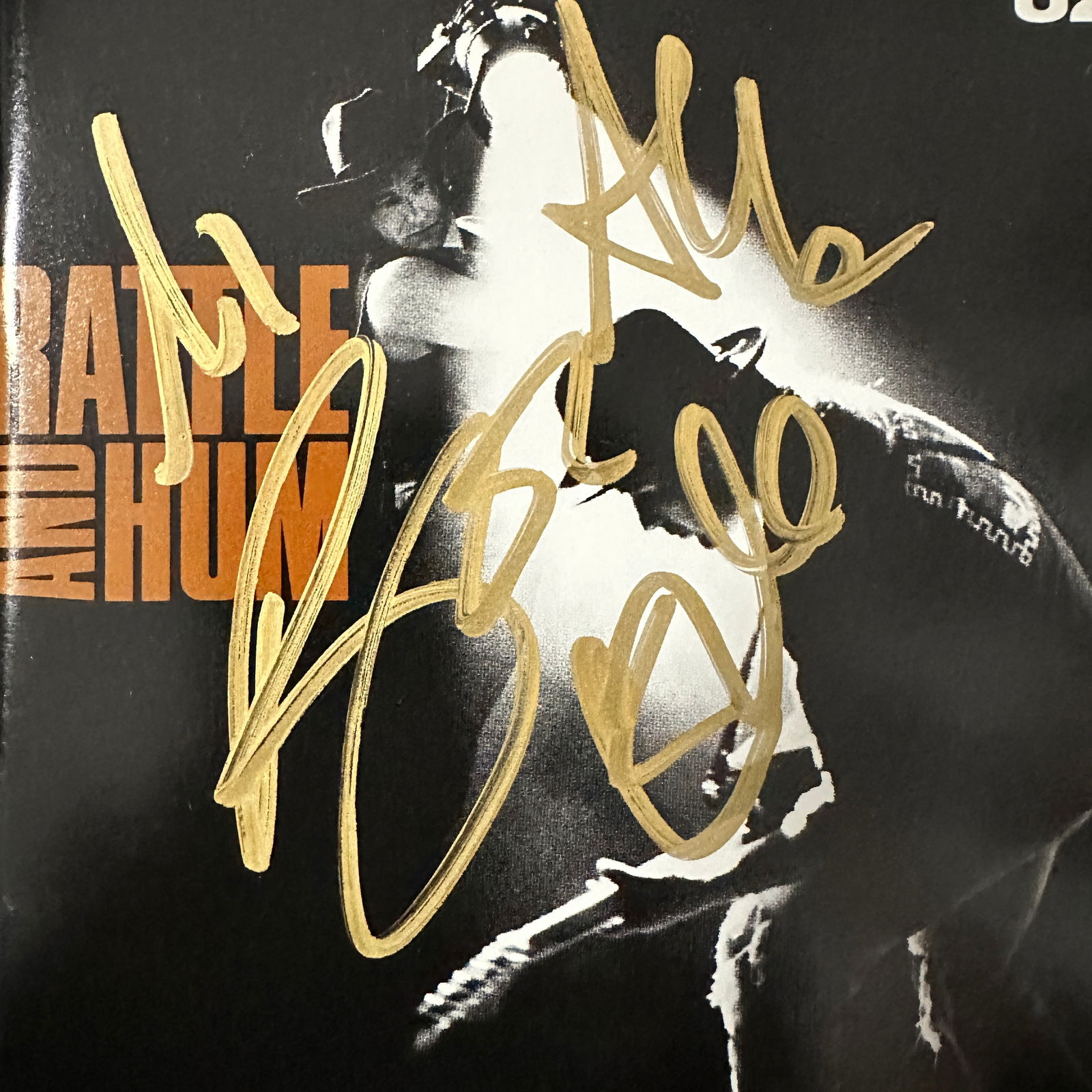 U2 Autographed Cd Cover Auction