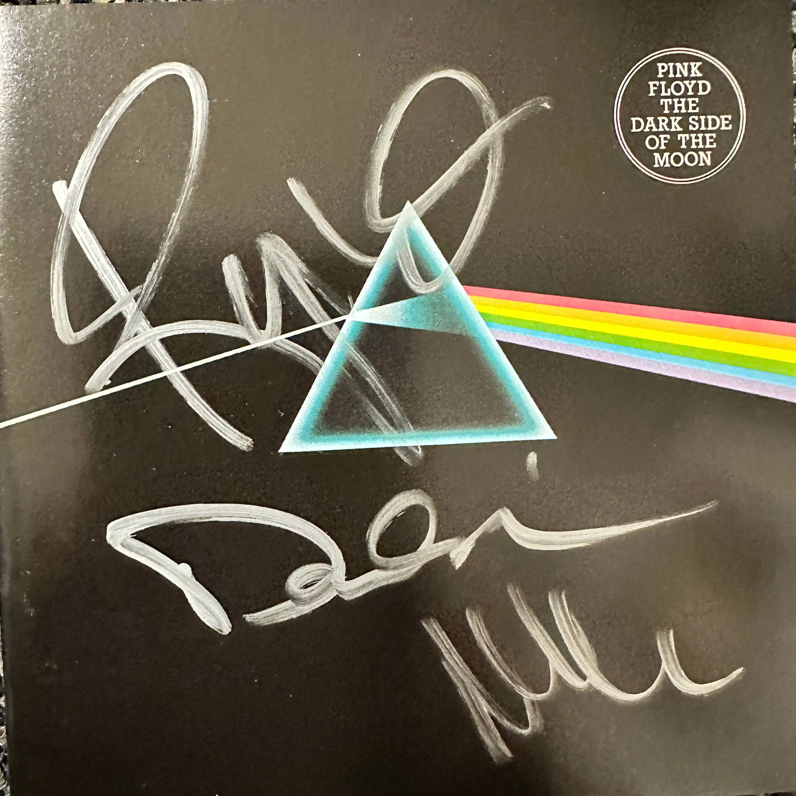 Pink Floyd Autographed Cd Cover Roger David Nick Auction