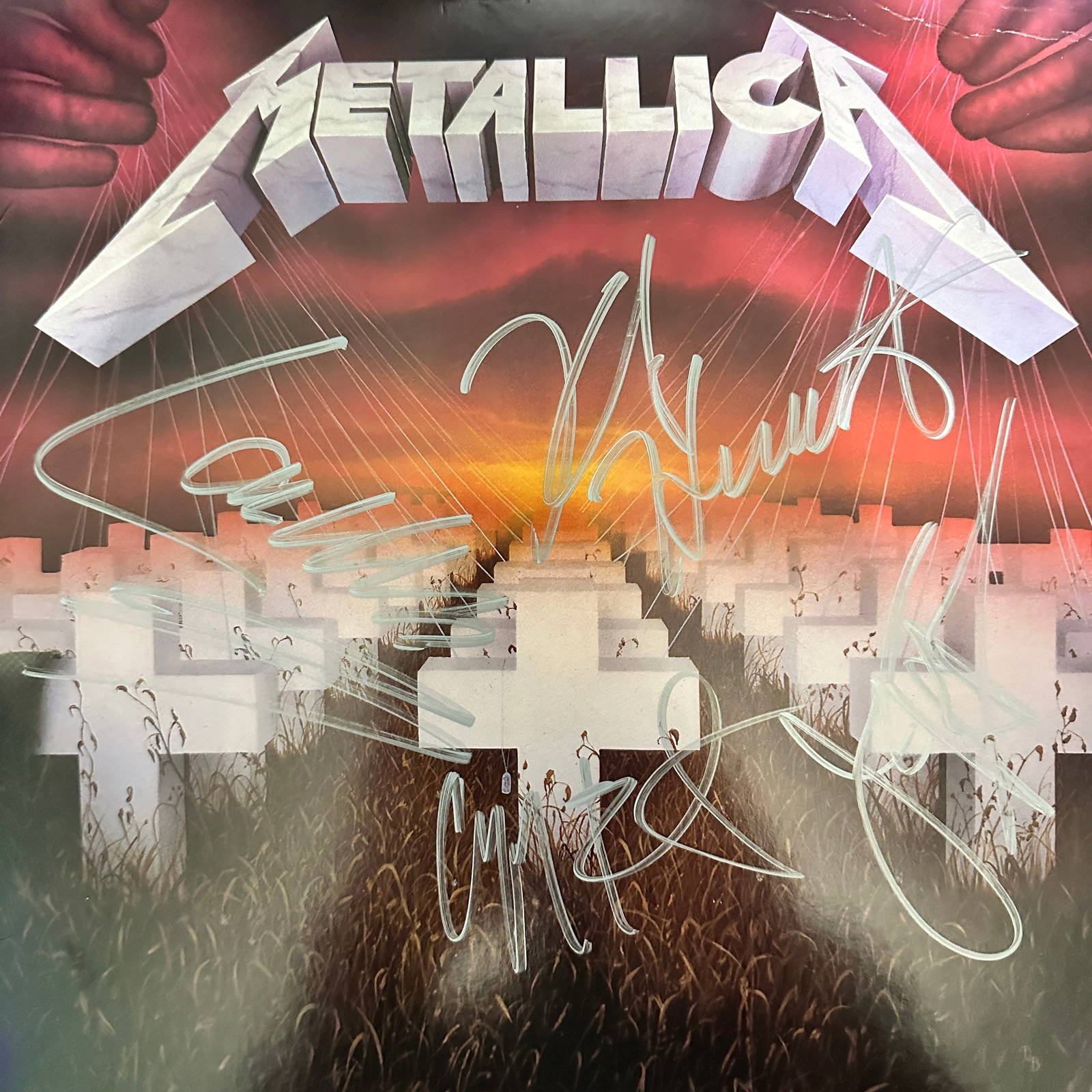 Metallica Autographed Album James Lars Kirk Cliff Auction