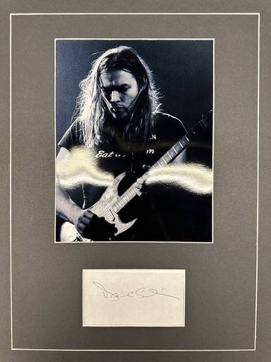 David Gilmour Autograph Display