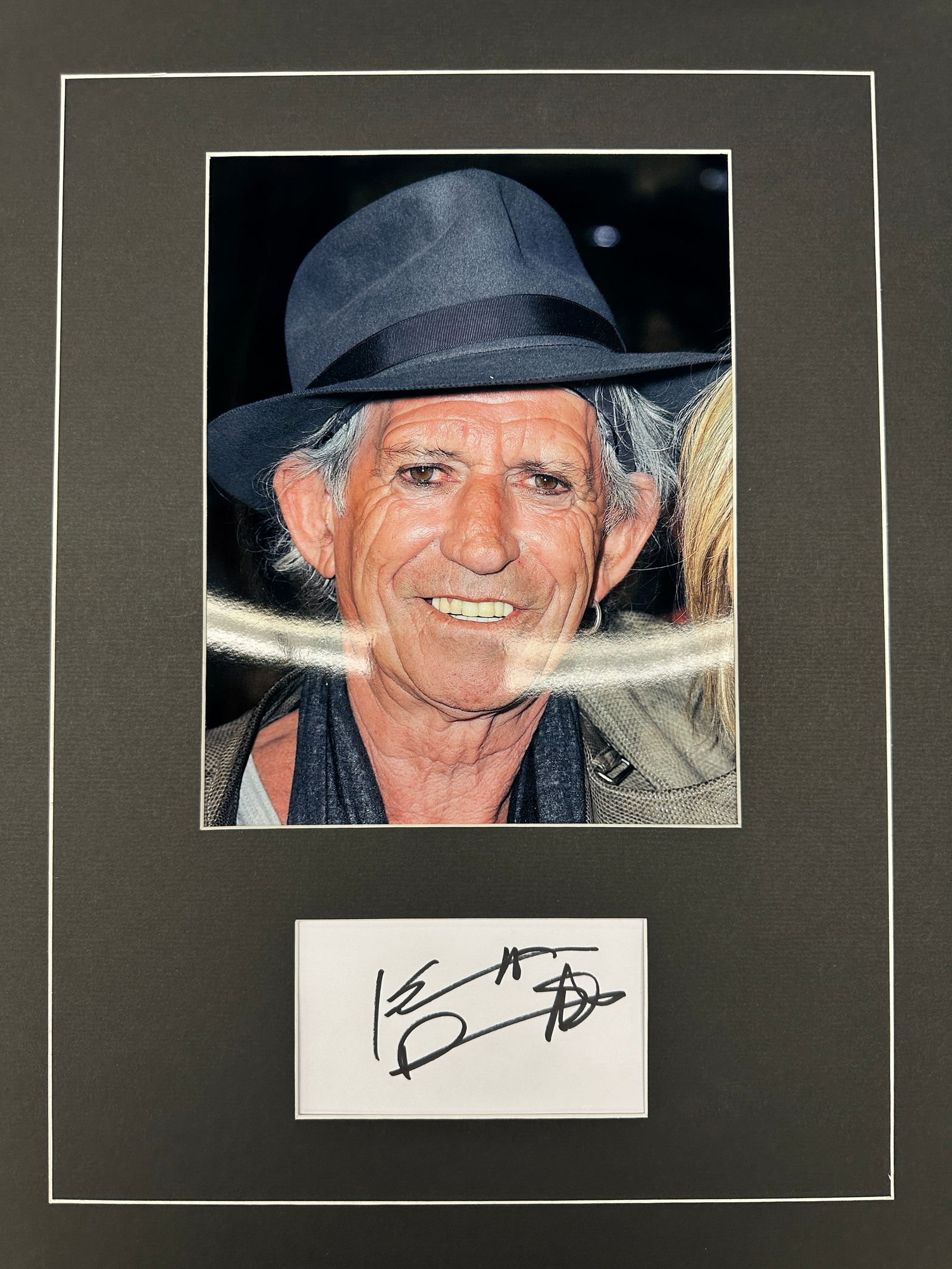 Keith Richards Autograph Display Auction