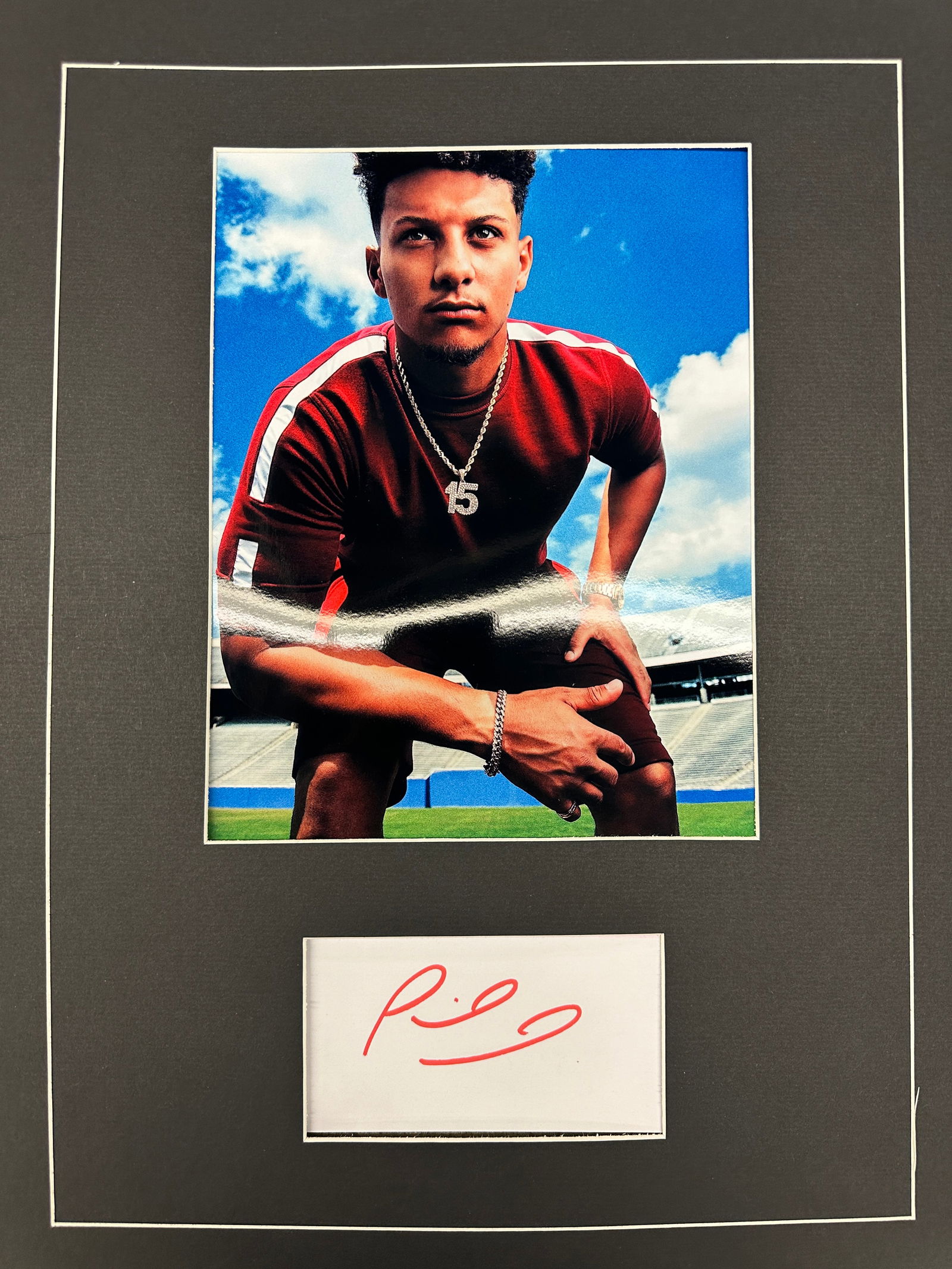 Patrick Mahomes Autograph Display Auction
