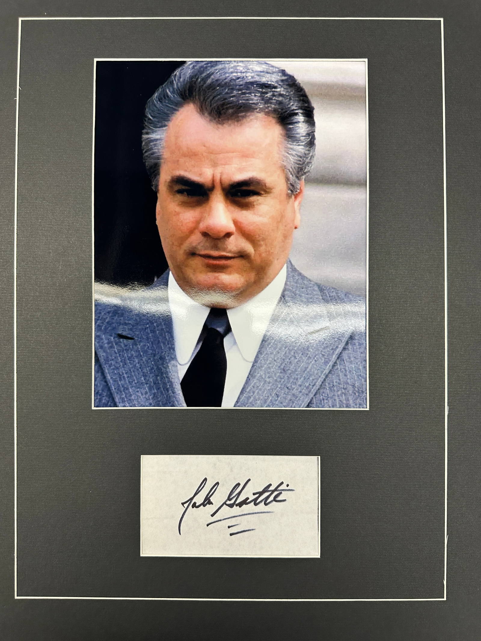 John Gotti Autograph Display Auction