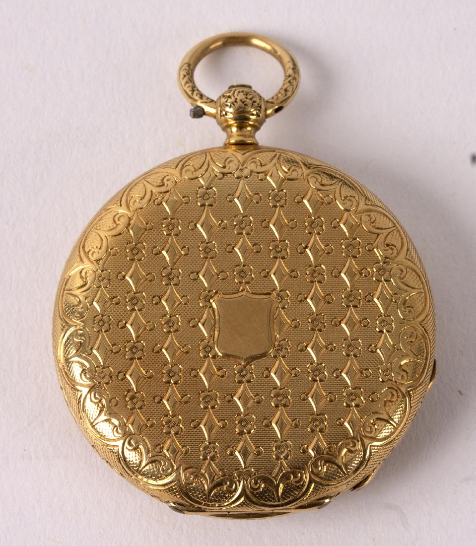 A Gold Cased Open Faced Pocket Watch, Le Roy Et Fils,