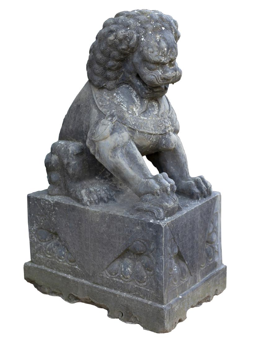 Two large Chinese carved stone Dogs of Fo, 107cm high, - Mar 26, 2019 ...