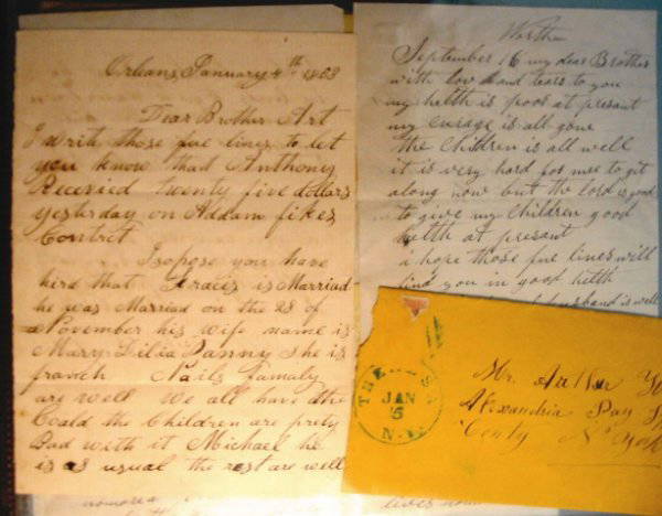 Collection Of Civil War Era Letters And Covers