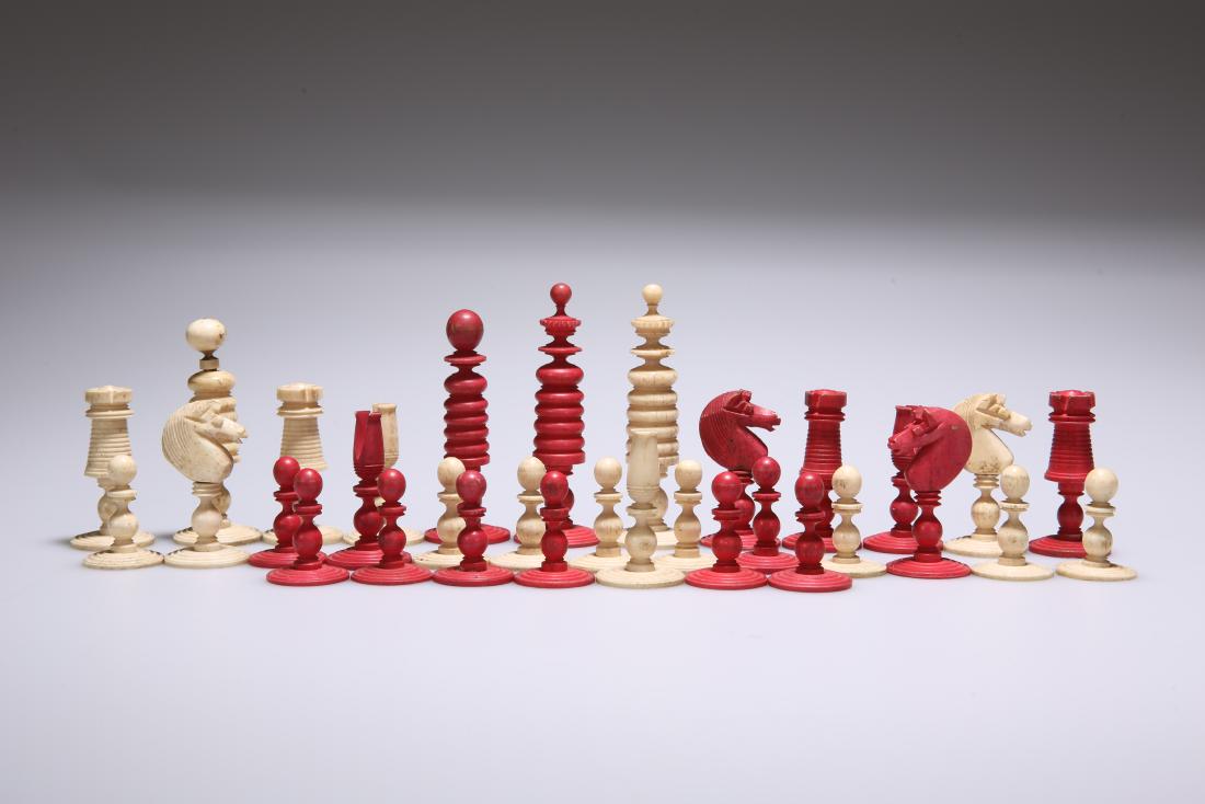 A 19TH CENTURY STAINED AND NATURAL BONE CHESS SET, each - Jun 23, 2019 ...