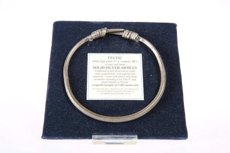 A Celtic Silver Armlet, Believed To Be Iron Age, Circa