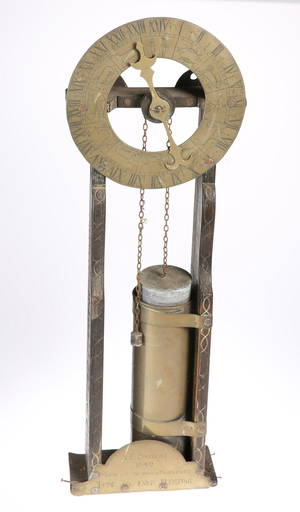 ~ A 17th Century Style Brass 'clepsydra' Water Clock,