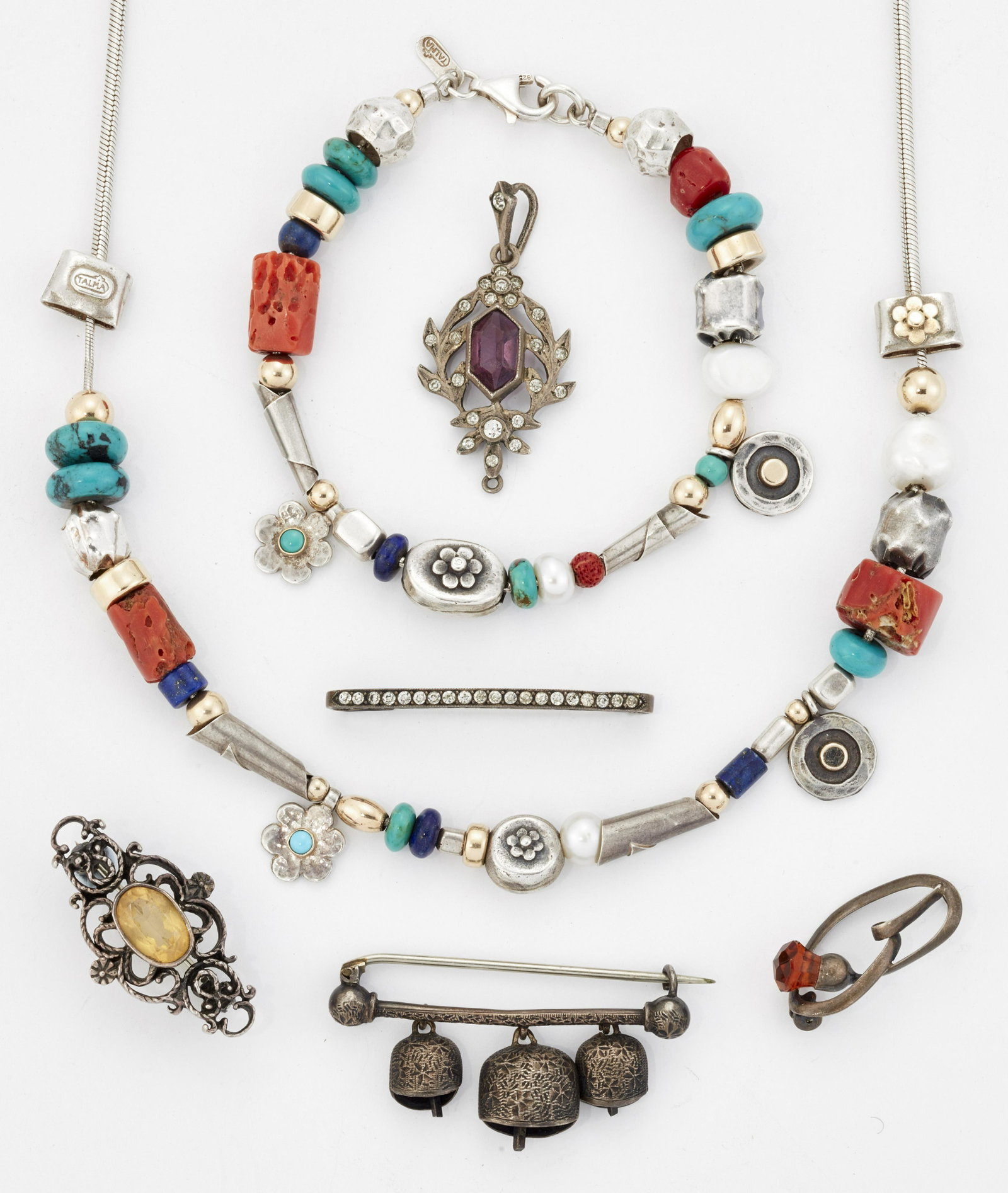 TALMA KESHET - A NECKLACE AND BRACELET SET, each formed (#1643) on Sep ...