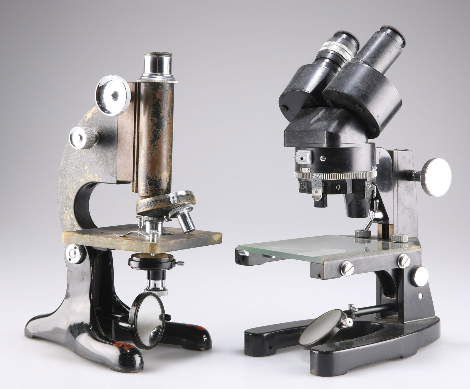 A BINOCULAR MICROSCOPE, BY COOKE, TROUGHTON & SIMMS LTD, YORK, no ...