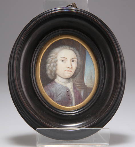 18TH CENTURY BRITISH SCHOOL PORTRAIT MINIATURE OF MAJOR RICHARD ...