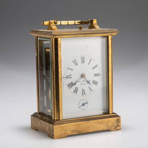 A Brass Cased Repeater Carriage Clock, Signed Charles Frodsham, London